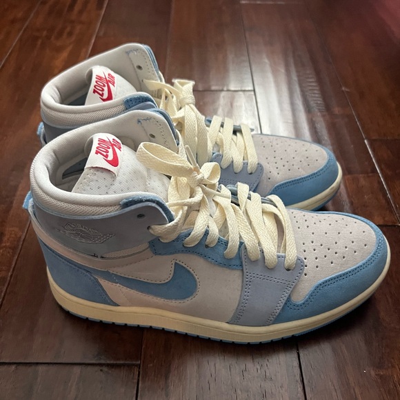 Nike | Shoes | Nike Air Jordan High Sky Blue And White | Poshmark